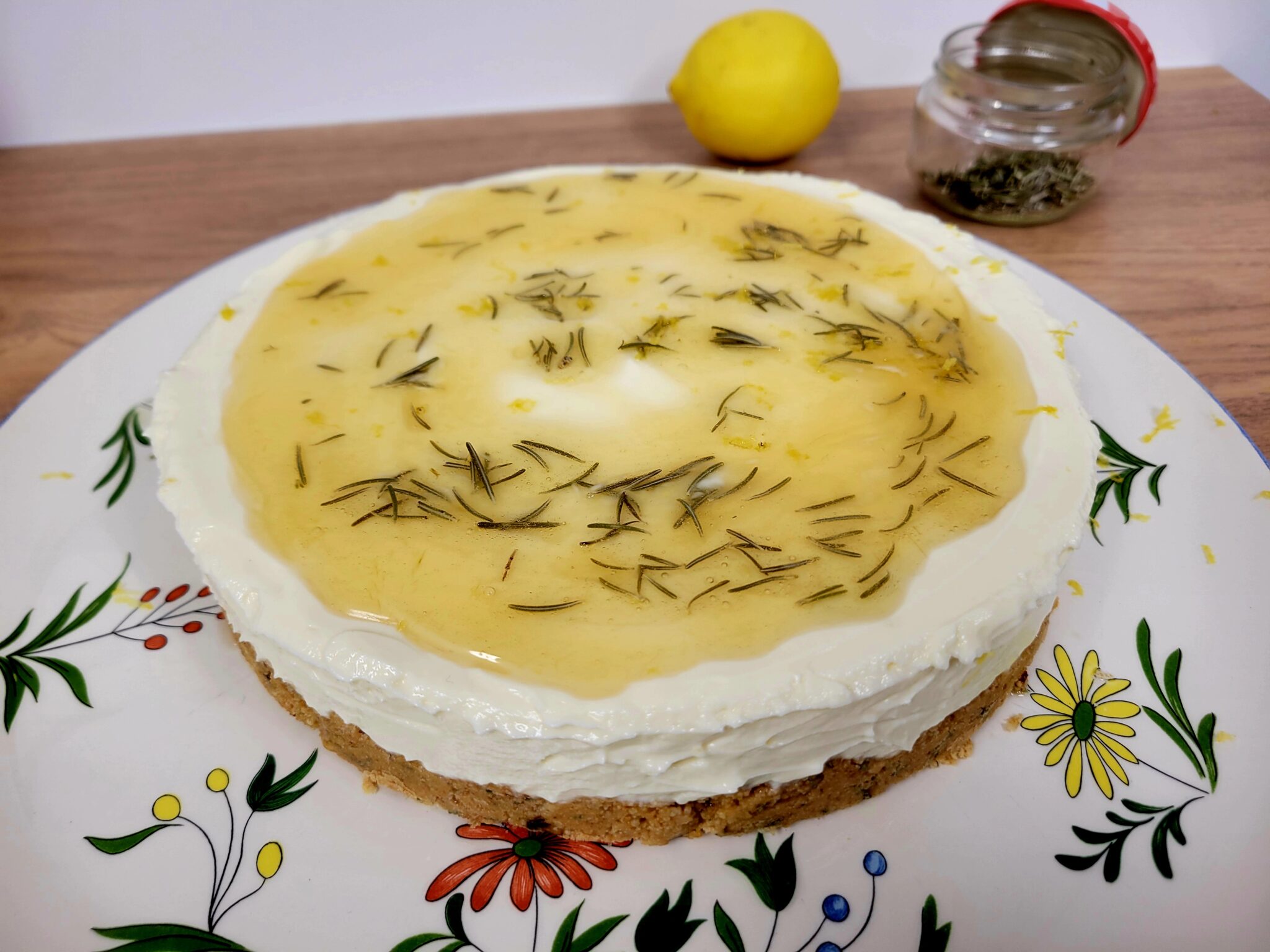 Cheesecake miel citron thym – Ottolenghi | Papilles à l'affût